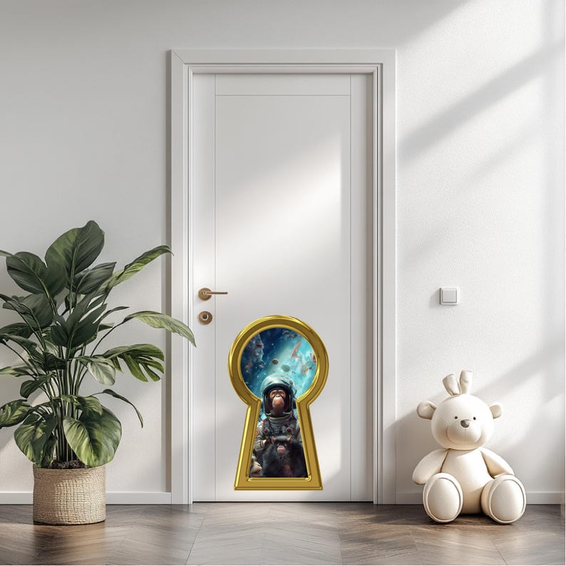 3D Keyhole Wall Decal, Wonderland Fantasy Sticker, Kids Room Decor - Etsy