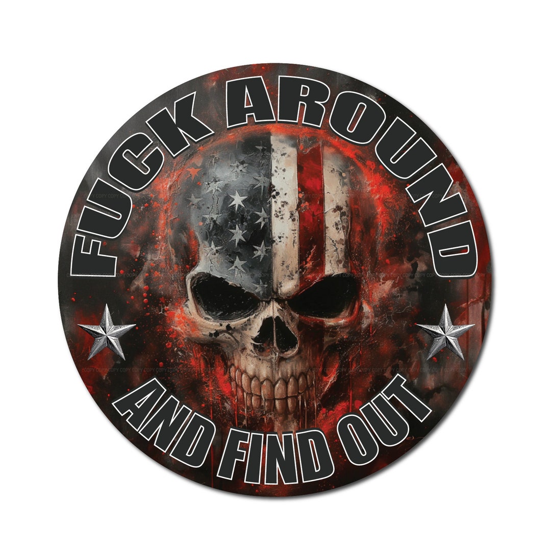 FAFO Skull Decal - FAFO Decal Sticker for Your Car or Truck, Laptop 5 ...
