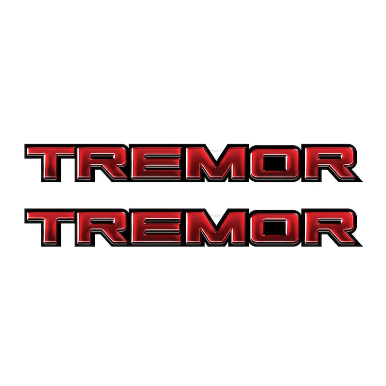 Tremor Metal Red Decals Package Truck Bed Side F150 F250 - Etsy