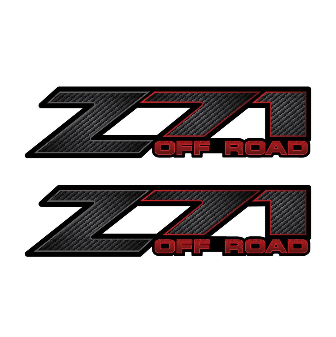 Z71 off Road Decals Stickers Chevy Silverado / Carbon Red - Etsy