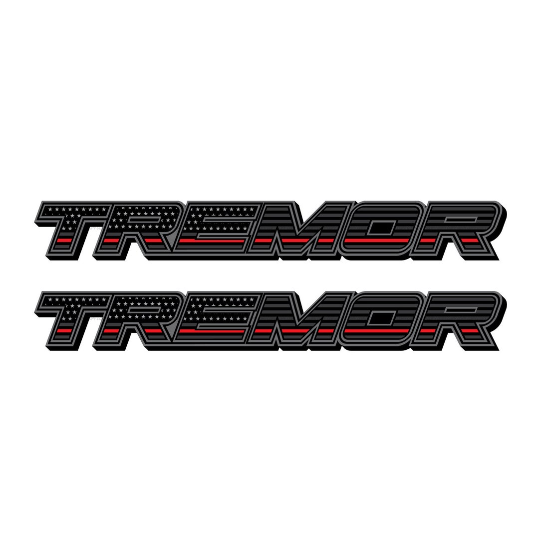 Tremor Decals USA Flag Red Line Sport Package Truck Bed Side F150 F250 ...