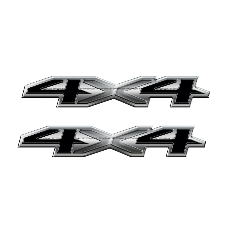 4x4 off Road Black Metallic Decals Replacement Sticker / Gray X - Etsy