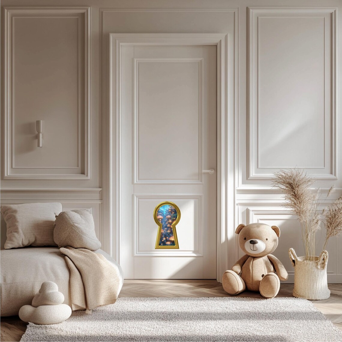 3D Keyhole Wall Decal: Wonderland Fantasy Sticker - Etsy