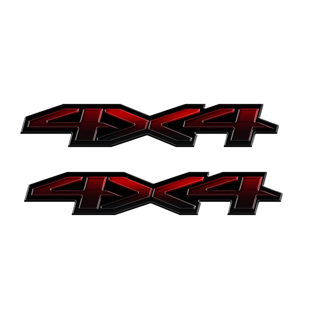 4x4 off Road Black Metallic Decals Replacement Sticker / Red - Etsy