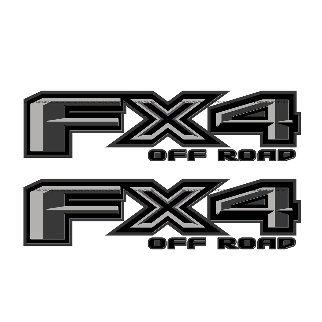 FX4 Offroad Grey Accent X Decal Replacement Sticker Ford - Etsy