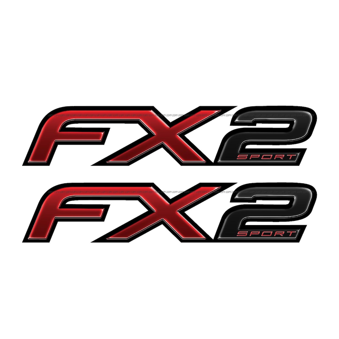 FX2 Sport Decals F Stickers Truck Bed Side / Red - Grey - Etsy