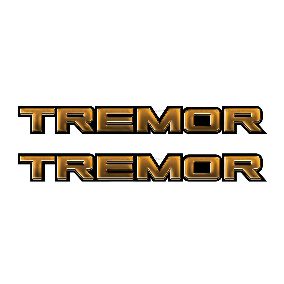 Tremor Metal Gold Decals Package Truck Bed Side F150 F250 - Etsy