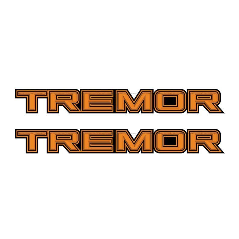 Tremor Decals Package Truck Bed Side / Orange - Etsy
