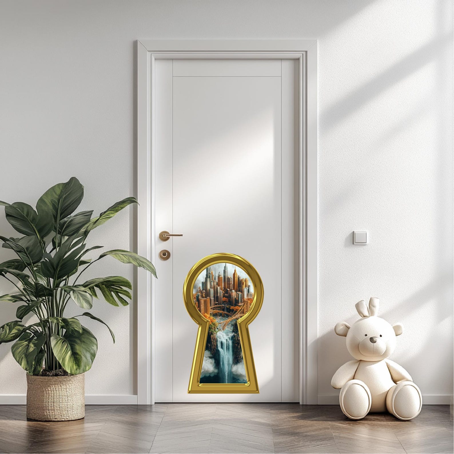 3D Keyhole Wall Decal: Fantasy Wonderland Vinyl Sticker - Etsy