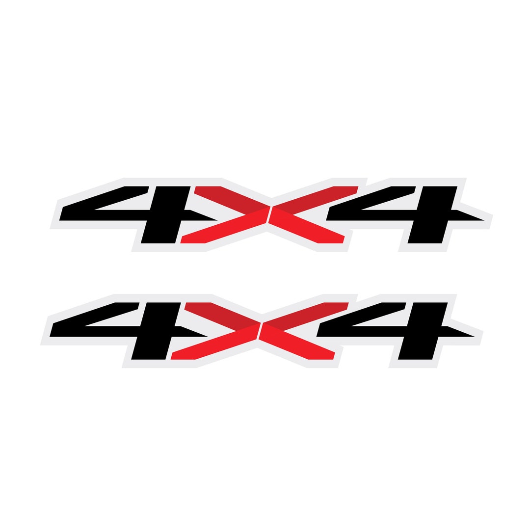 4x4 off Road Black Decal Replacement Sticker | Bedside off Road Emblem ...
