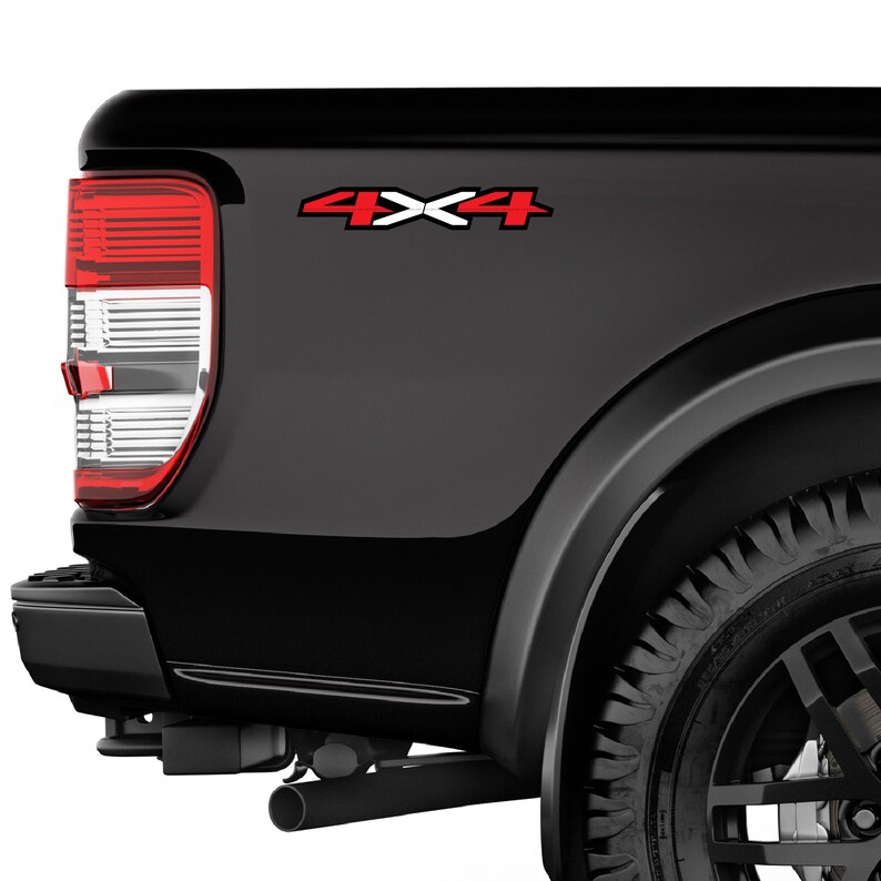 4x4 off Road Red/white X Decal Replacement Sticker / 4x4 Truck GMC ...