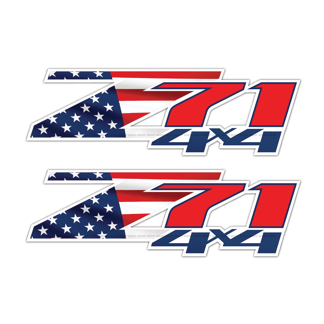 Z71 4x4 USA Flag Truck Decals Stickers for 1500 2500 - Etsy