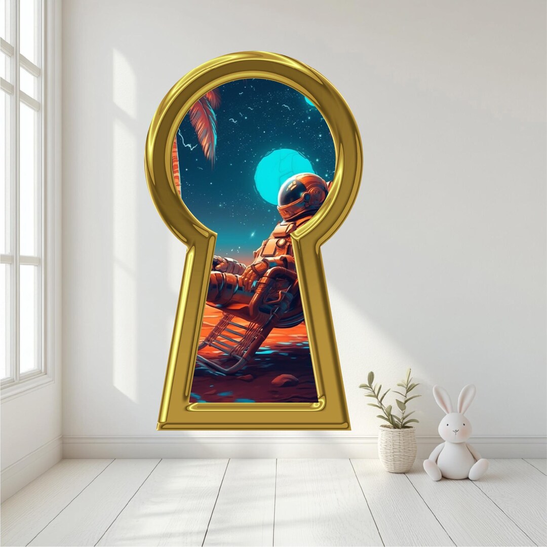 3D Keyhole Wall Decal: Fantasy Wonderland Vinyl Sticker - Etsy
