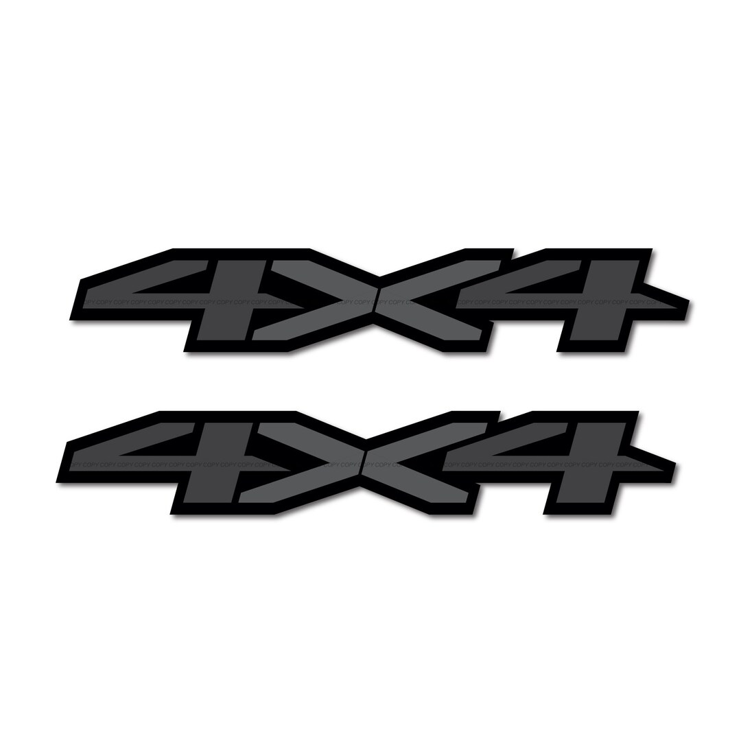 4x4 off Road Gray Decal Replacement Sticker / 4x4 Truck GMC Sierra ...