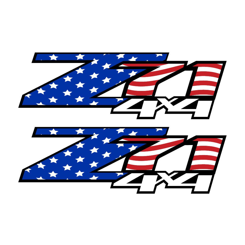Z71 4x4 USA Flag Truck Decals Stickers for 1500 2500 - Etsy