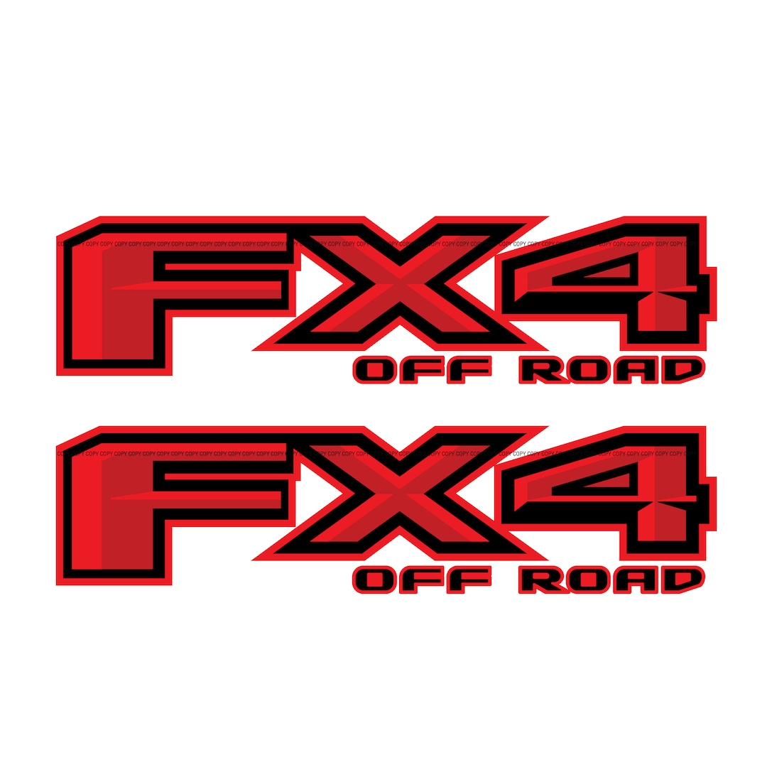 FX4 Offroad Decal Red Replacement Sticker Ford - Etsy