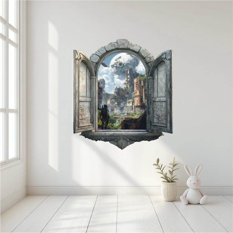 3d Window Wall Decal - Etsy
