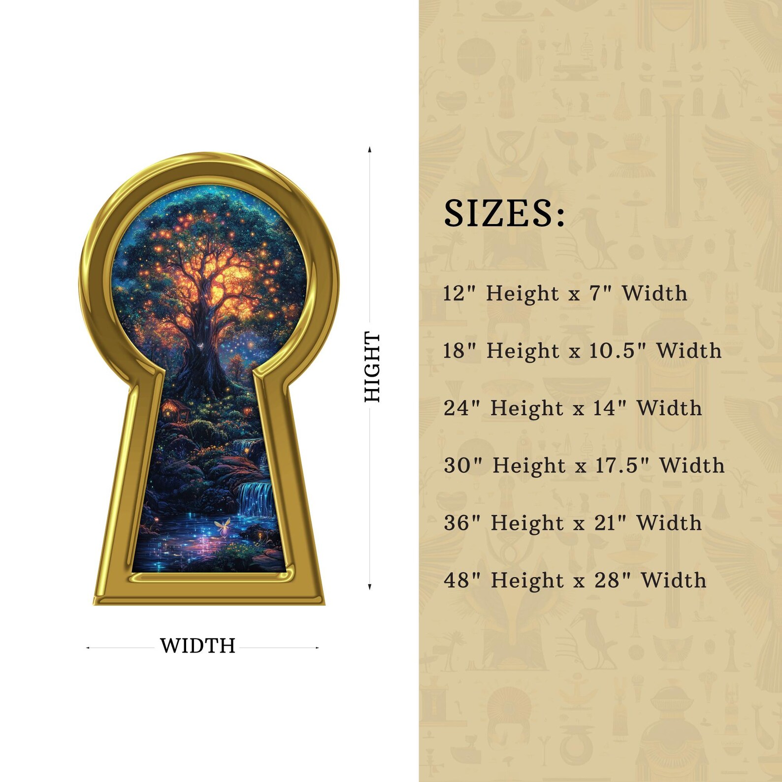 3D Keyhole Wall Decal: Fantasy Wonderland Vinyl Sticker - Etsy