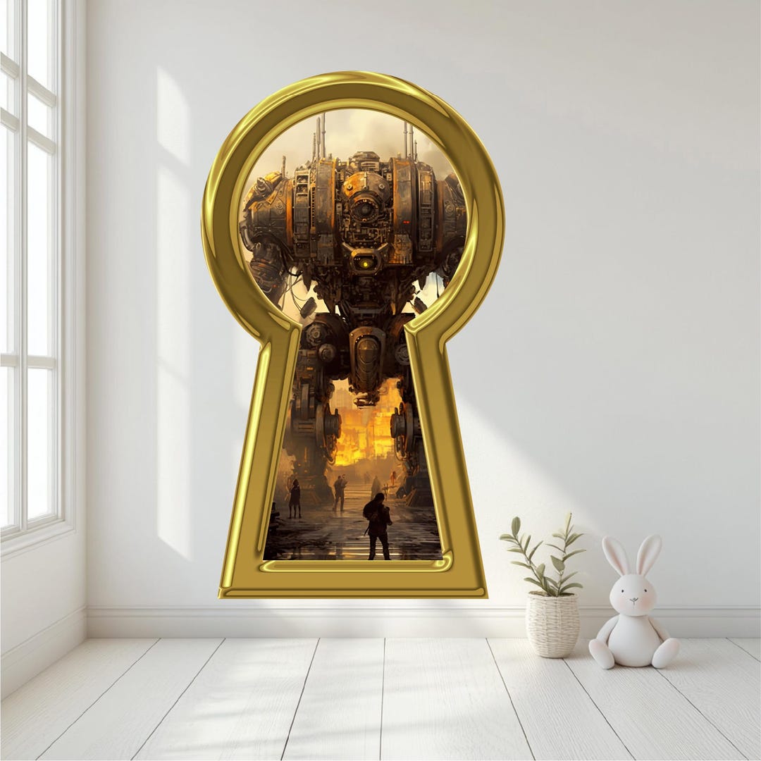3D Keyhole Wall Decal: Fantasy Wonderland Vinyl Sticker - Etsy