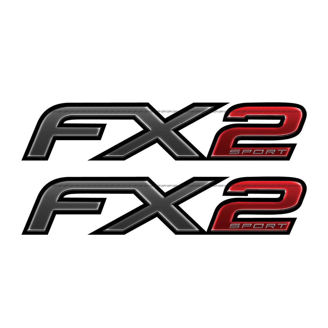 FX2 Sport Decals F Stickers Truck Bed Side / Grey - Red - Etsy