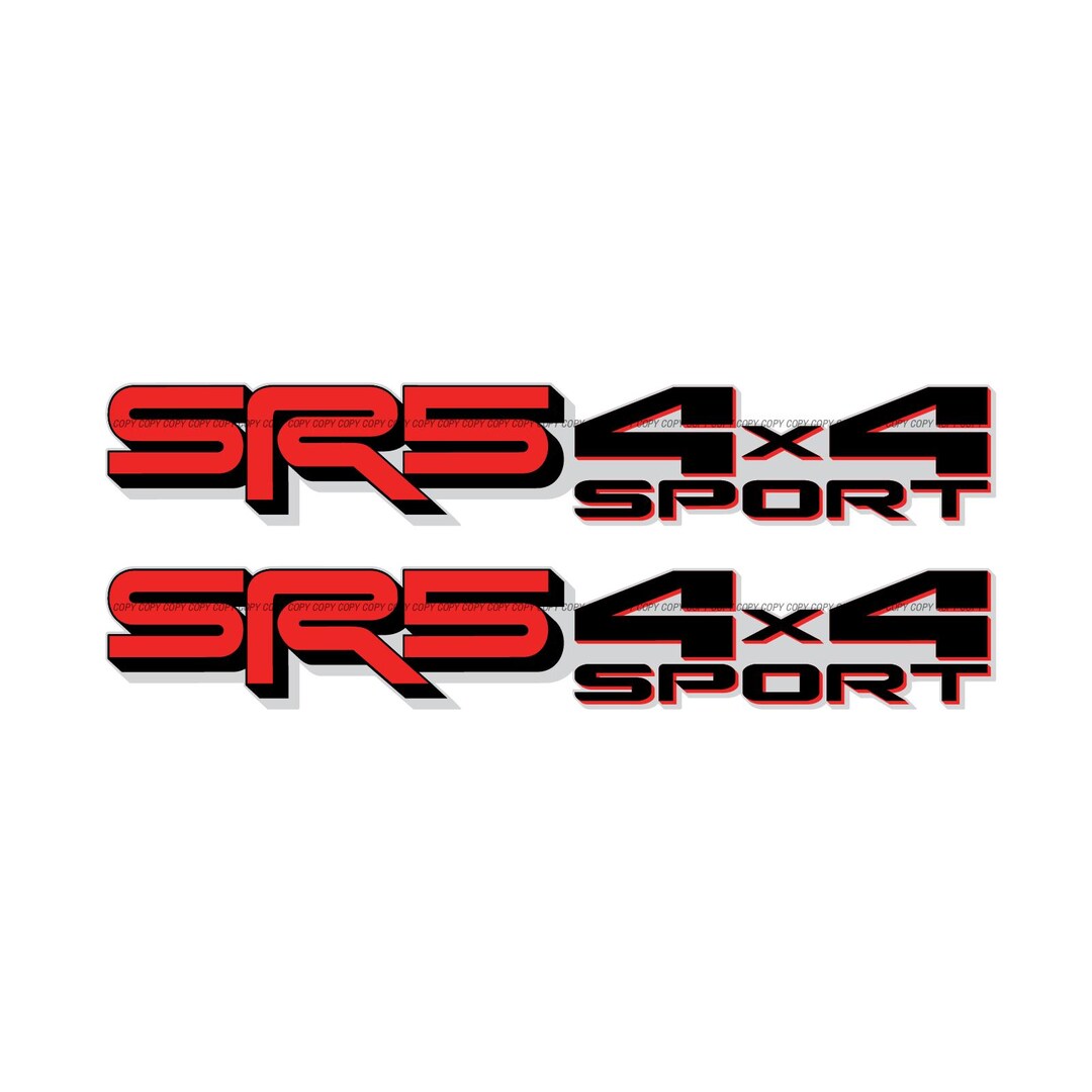 SR5 4x4 Sport Decals Replacement Stickers / Red Black - Etsy