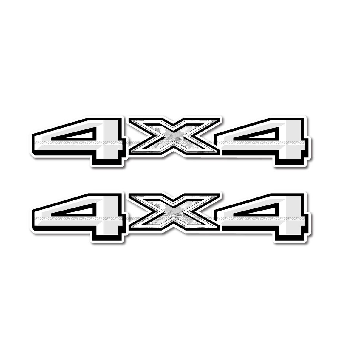4X4 Decals Bedside Truck Stickers / Snow White - Etsy