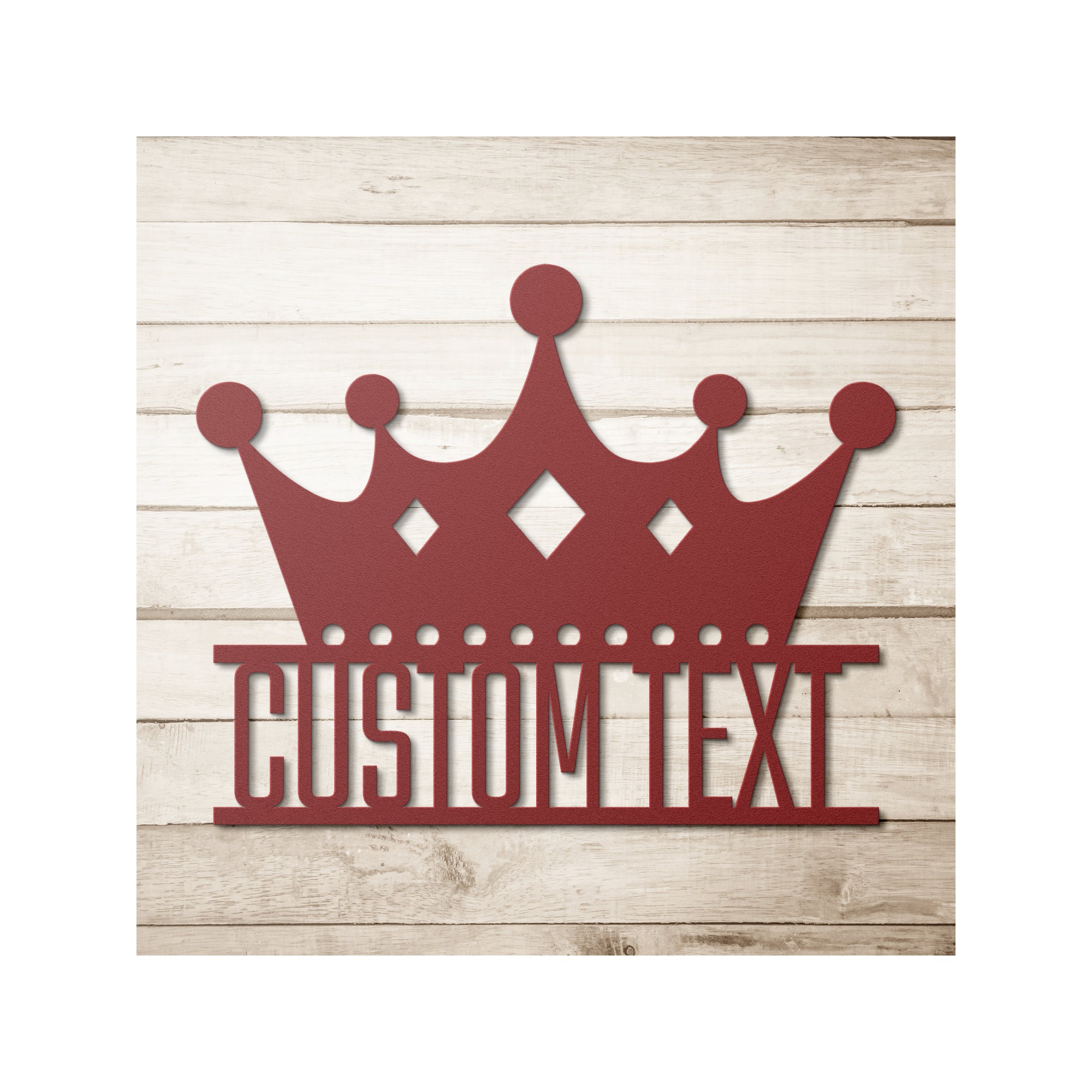 Personalized Crown Sign, Custom Crown Metal Sign, Personalized Name ...