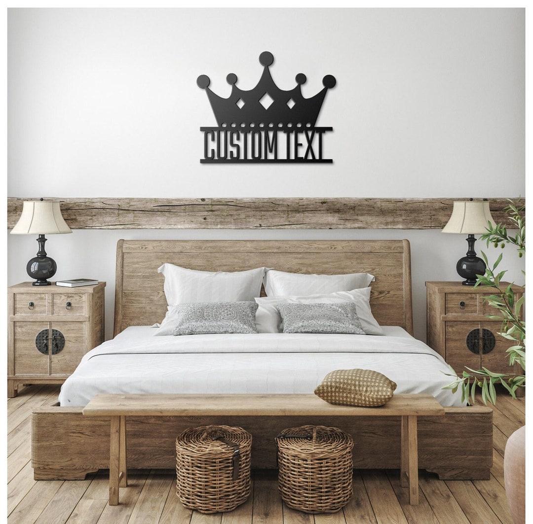 Personalized Crown Sign, Custom Crown Metal Sign, Personalized Name ...