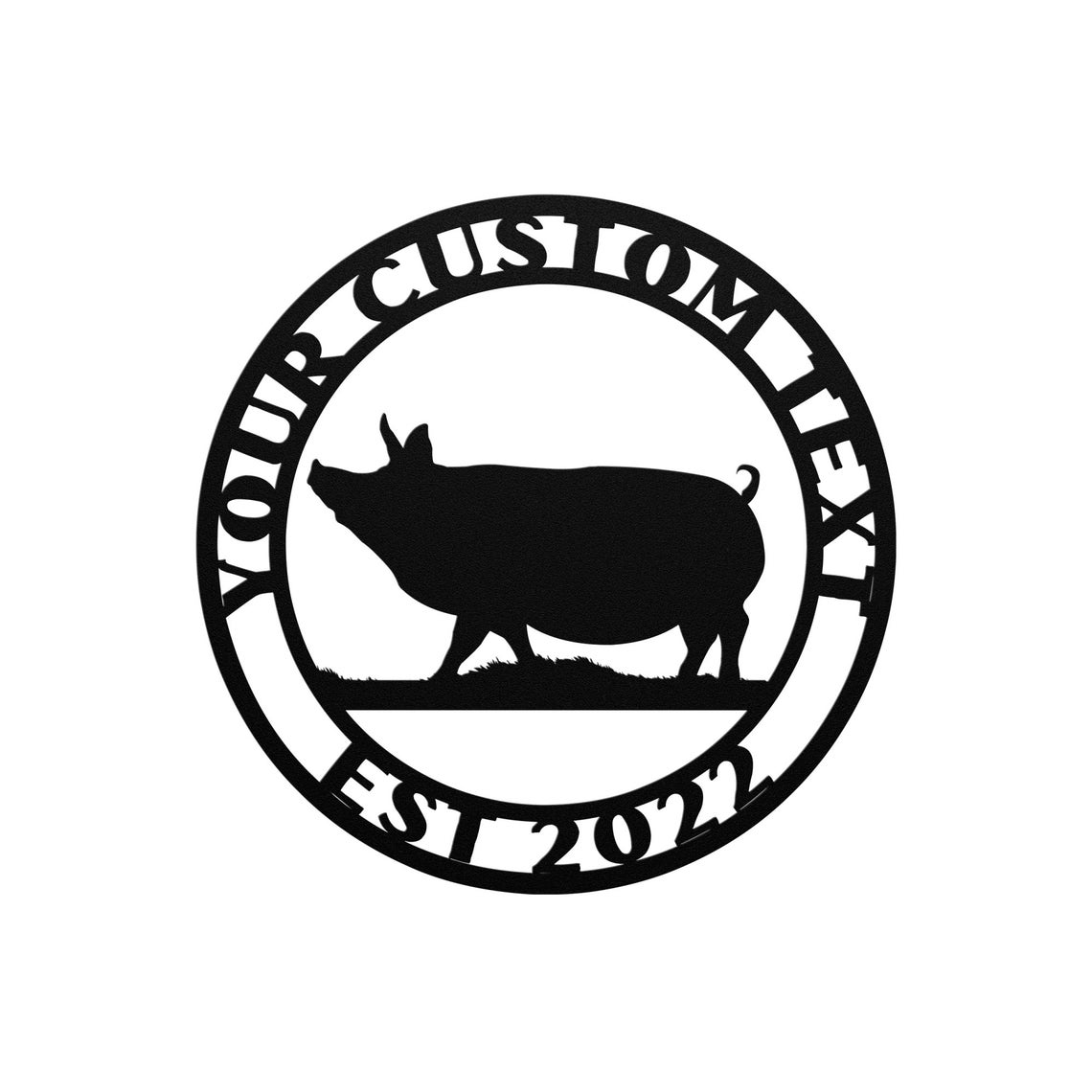 Metal Pig Sign Custom Hog Signhog Farm Sign Personalized - Etsy