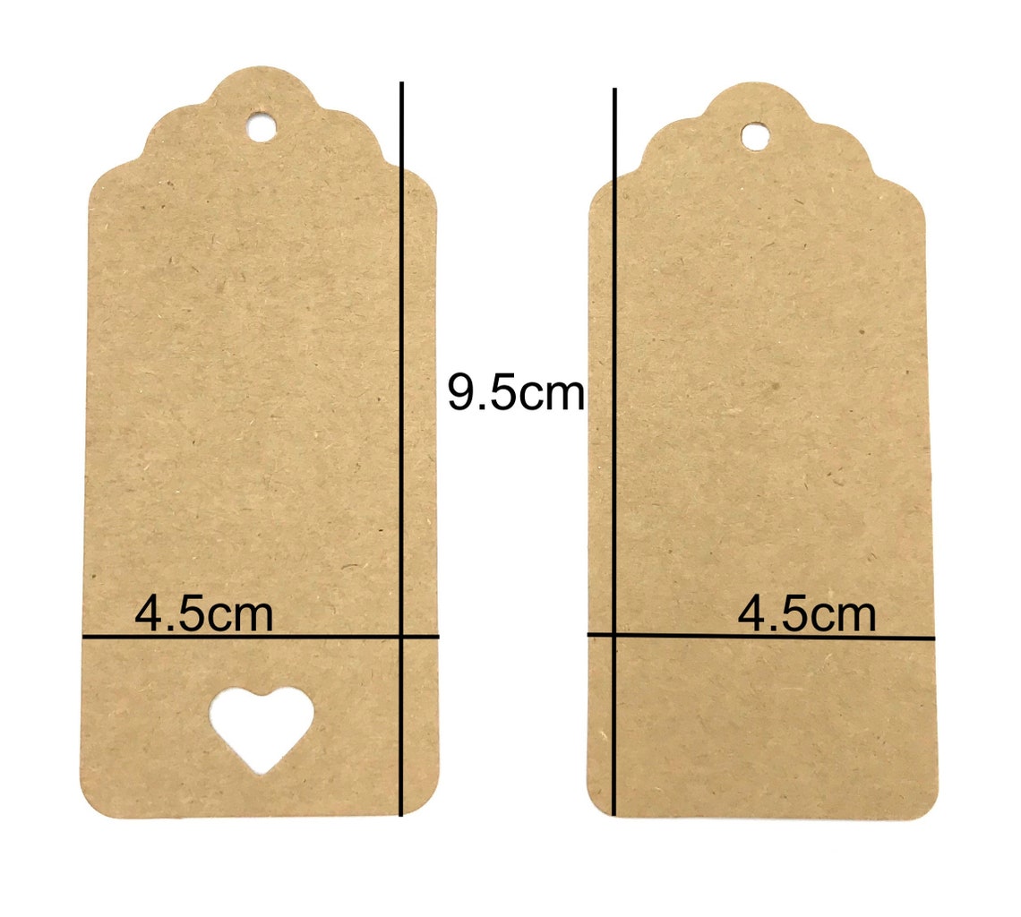 Pack of 10/25/50/100 Kraft Paper Gift Tags Scallop Blank Label - Etsy UK
