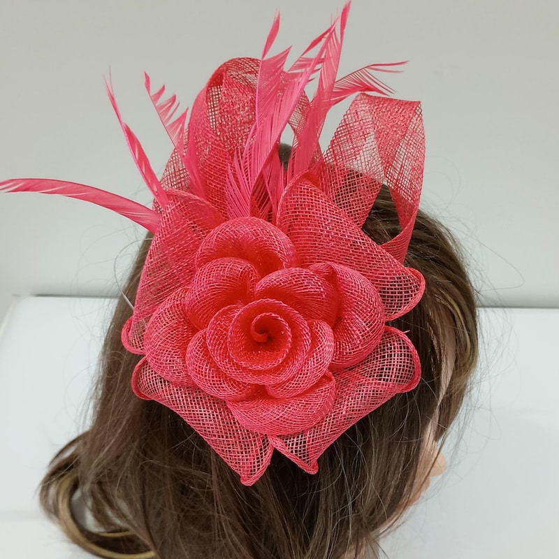 Coral Fascinator - Etsy UK