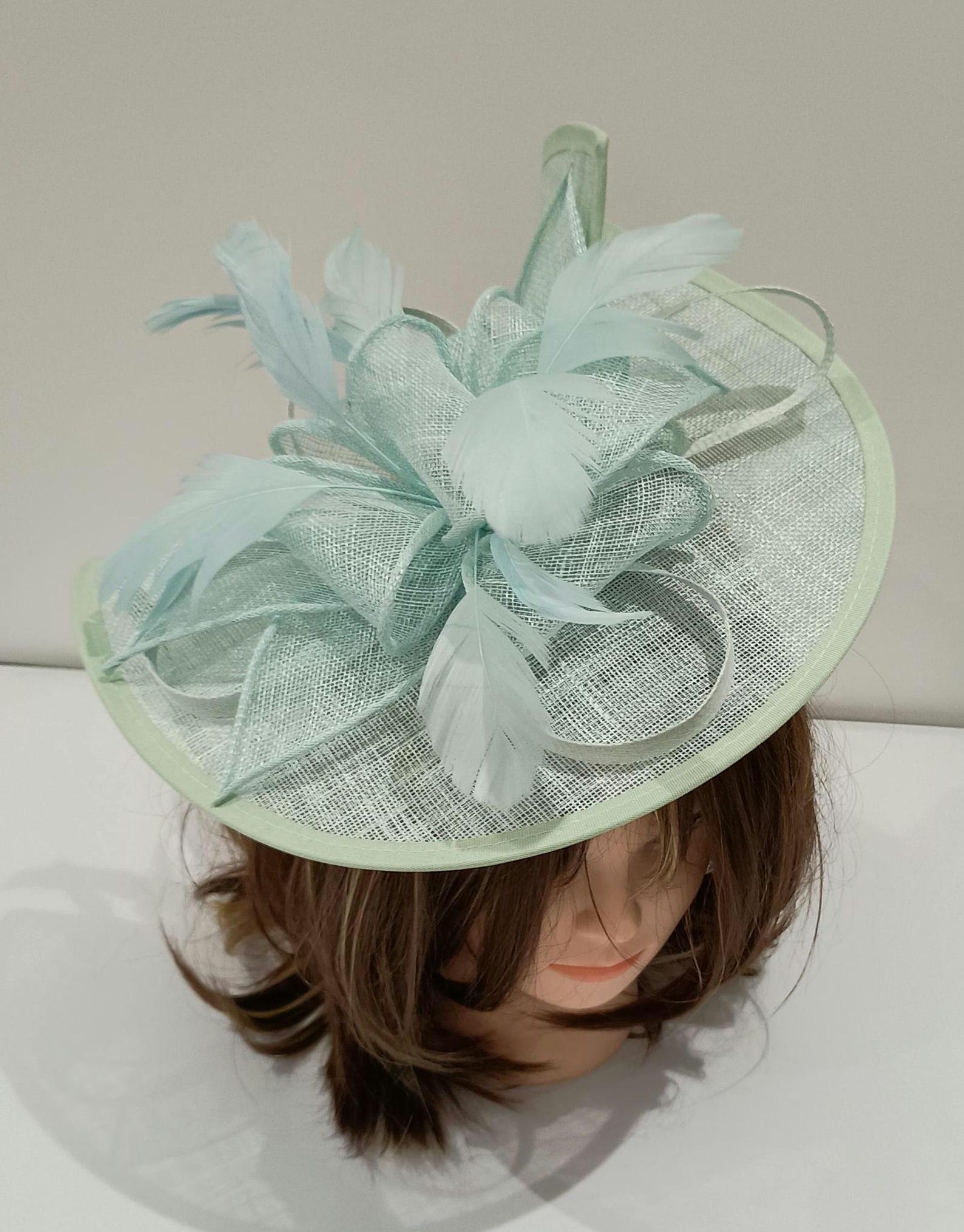 Aqua Colour Fascinator for Wedding, Royal Ascot, Ladies Day, Wedding ...