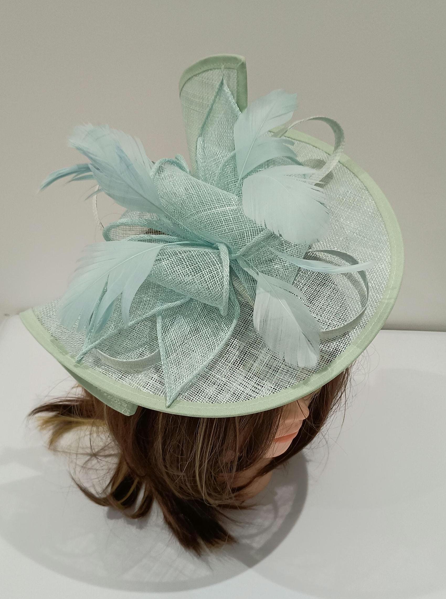 Aqua Colour Fascinator for Wedding, Royal Ascot, Ladies Day, Wedding ...