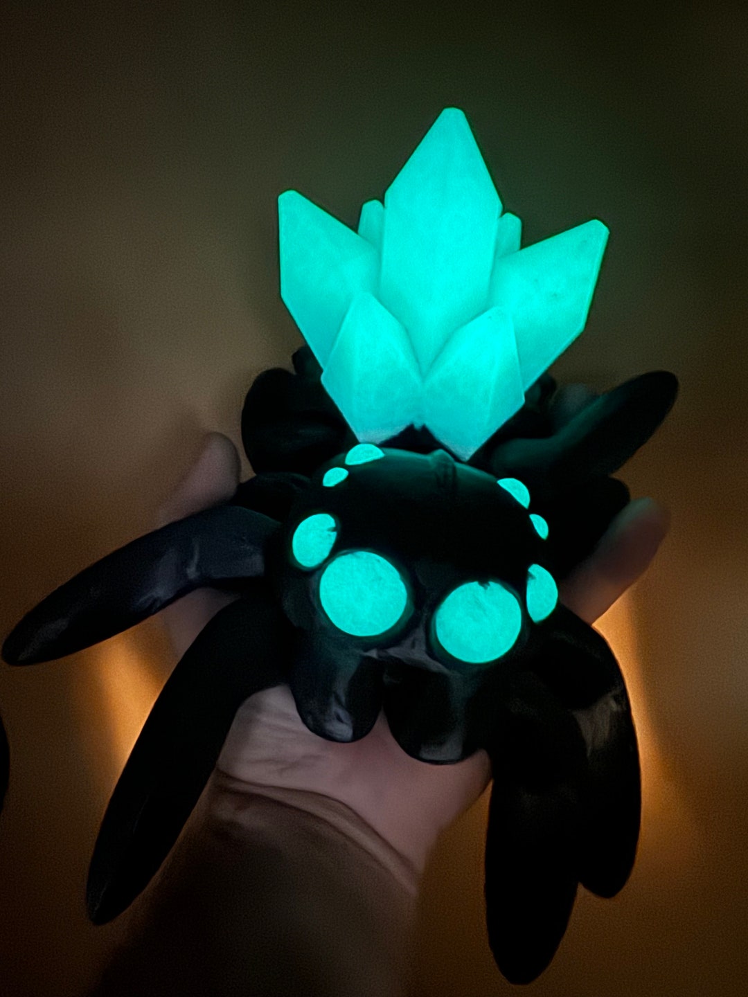 Glow in the Dark Articulating Jumping Spider Toy - Etsy