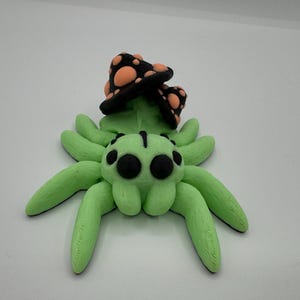 Articulating Halloween Glow Mushroom Jumping Spider Toy - Etsy