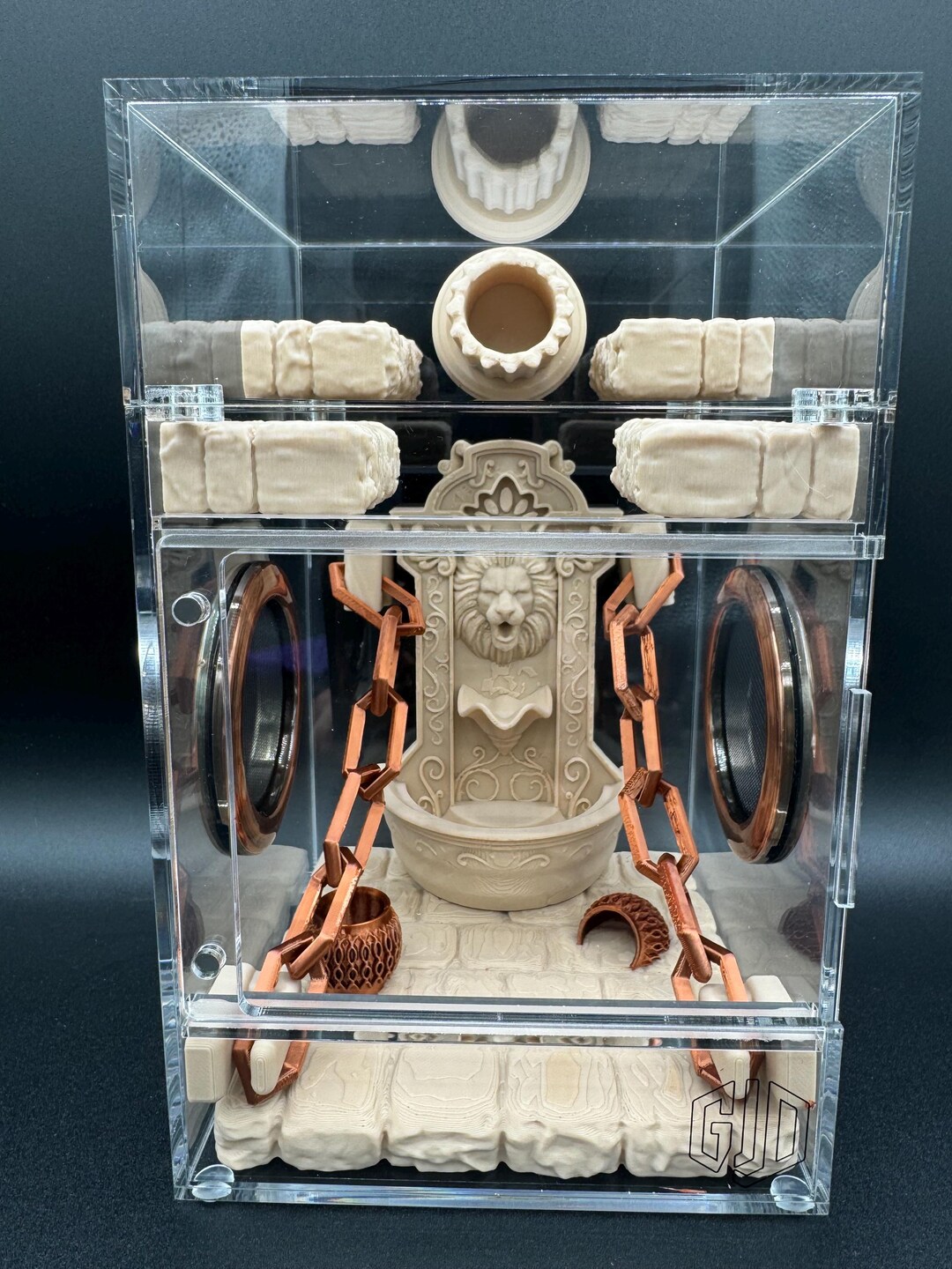 3-D greek Jumping Spider Enclosure 5x5x8 - Etsy
