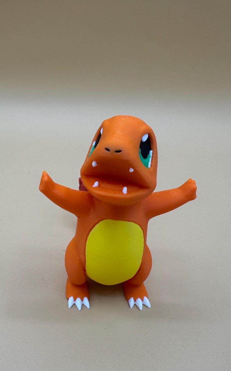 Pokemon Color Charmander Figurine - Etsy
