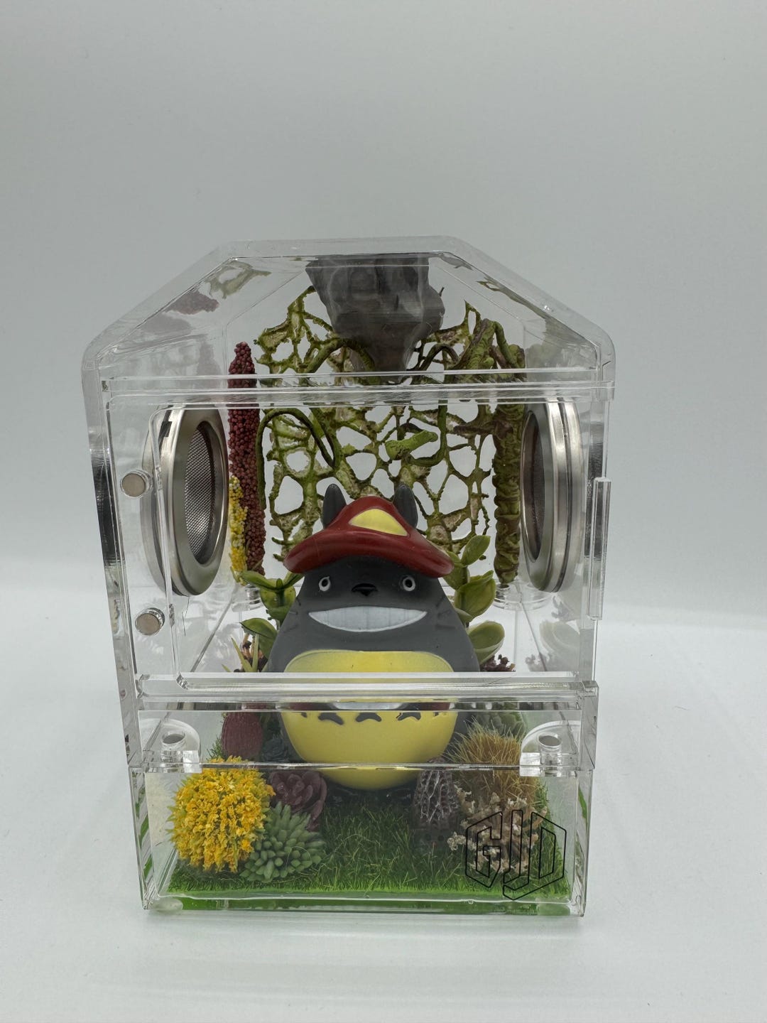 Decorated totoro Jumping Spider Enclosure 4x4x6 - Etsy