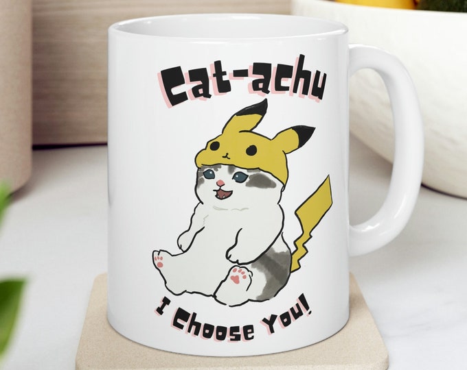 Fat Black and White Tuxedo Cat Coffee Mug 11oz & 15oz Cat Mugs Tuxedo ...