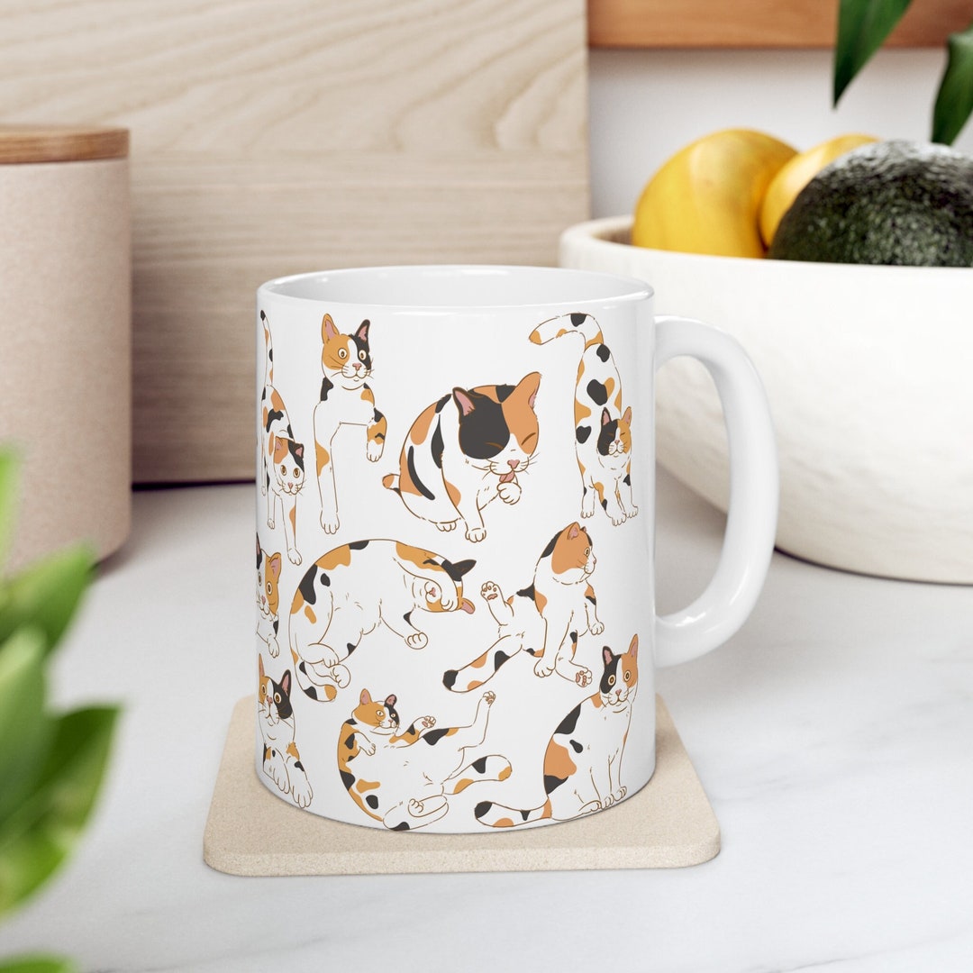 Funny Calico Cat Mug 11oz & 15oz Cat Mugs Calico Cat Gifts Cat Lover ...