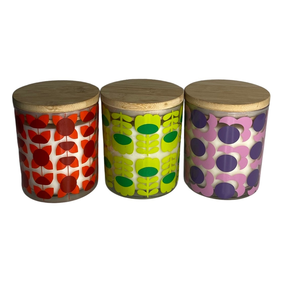Retro 3 Candle Pack Vintage Design Candle Mid Century Modern Candles ...