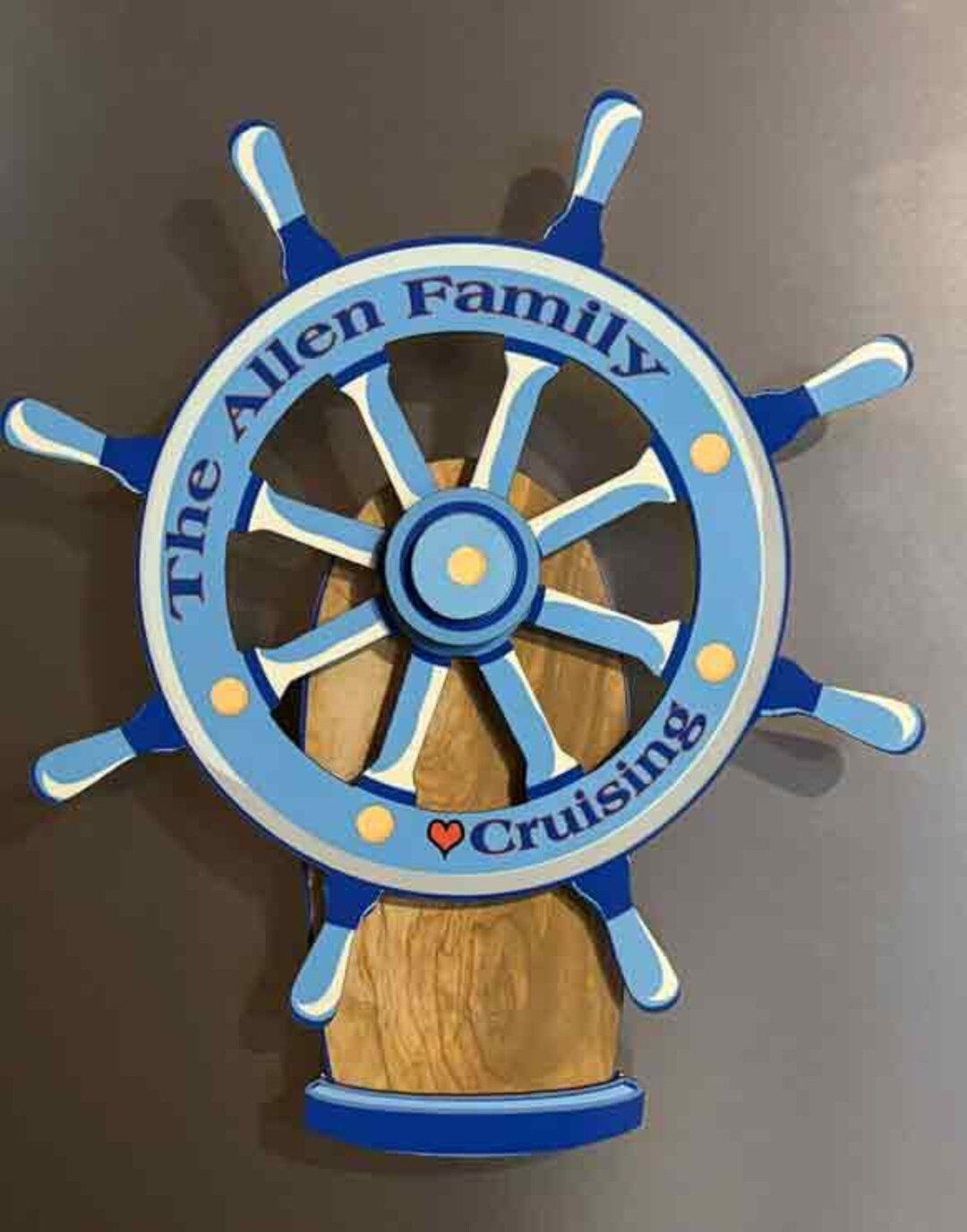Custom Hand-made Refrigerator/cruise Ship, Ship's Wheel Spinning Door ...