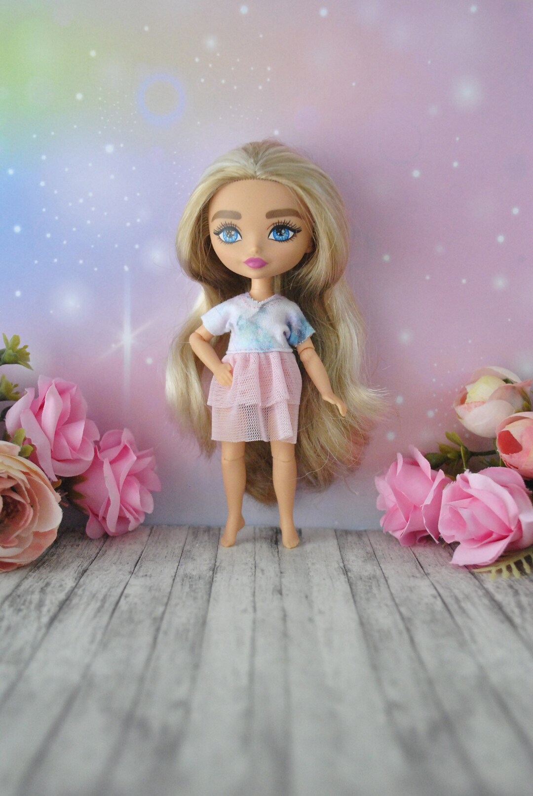 Handmade Clothes for 1/6 Scale Mini Dolls, 5.5 Inch Dolls- DRESS - Etsy