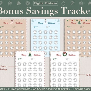 Digital Holiday Gift Tracker Printable Christmas Planner With Saving ...