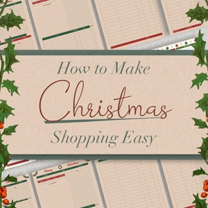 Digital Holiday Gift Tracker Printable Christmas Planner With Saving ...