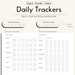 Printable Weekly Habit Tracker Digital Mood & Water Tracker Daily ...