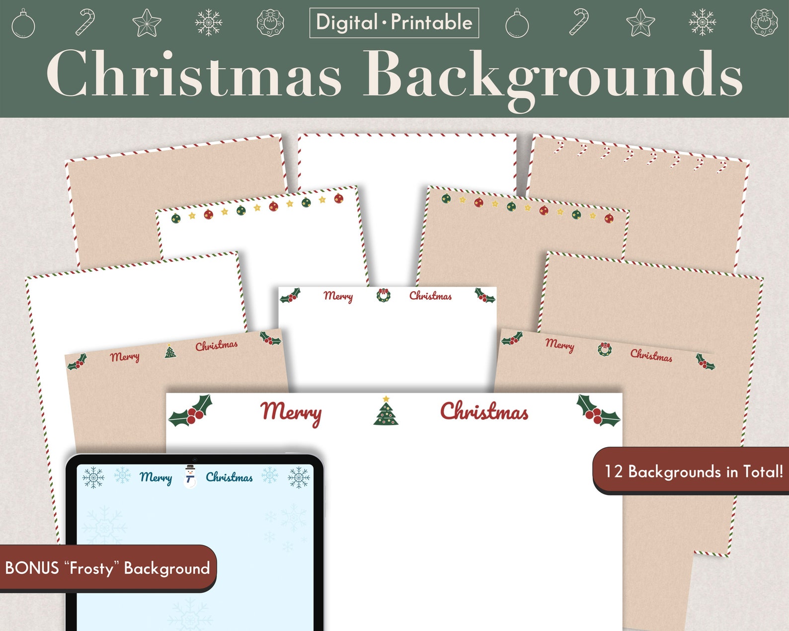 Digital Holiday Gift Tracker Printable Christmas Planner With Saving ...