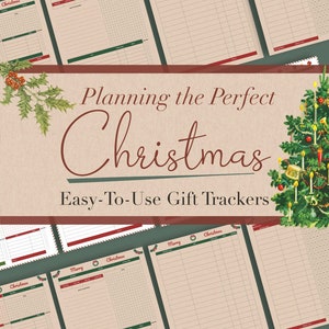 Printable Christmas Gift Tracker Digital Savings Goal Tracker Shopping ...