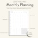 Digital Monthly Planner Printable To-do Checklist Editable Simple ...