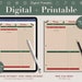 Digital Holiday Gift Tracker Printable Christmas Planner With Saving ...